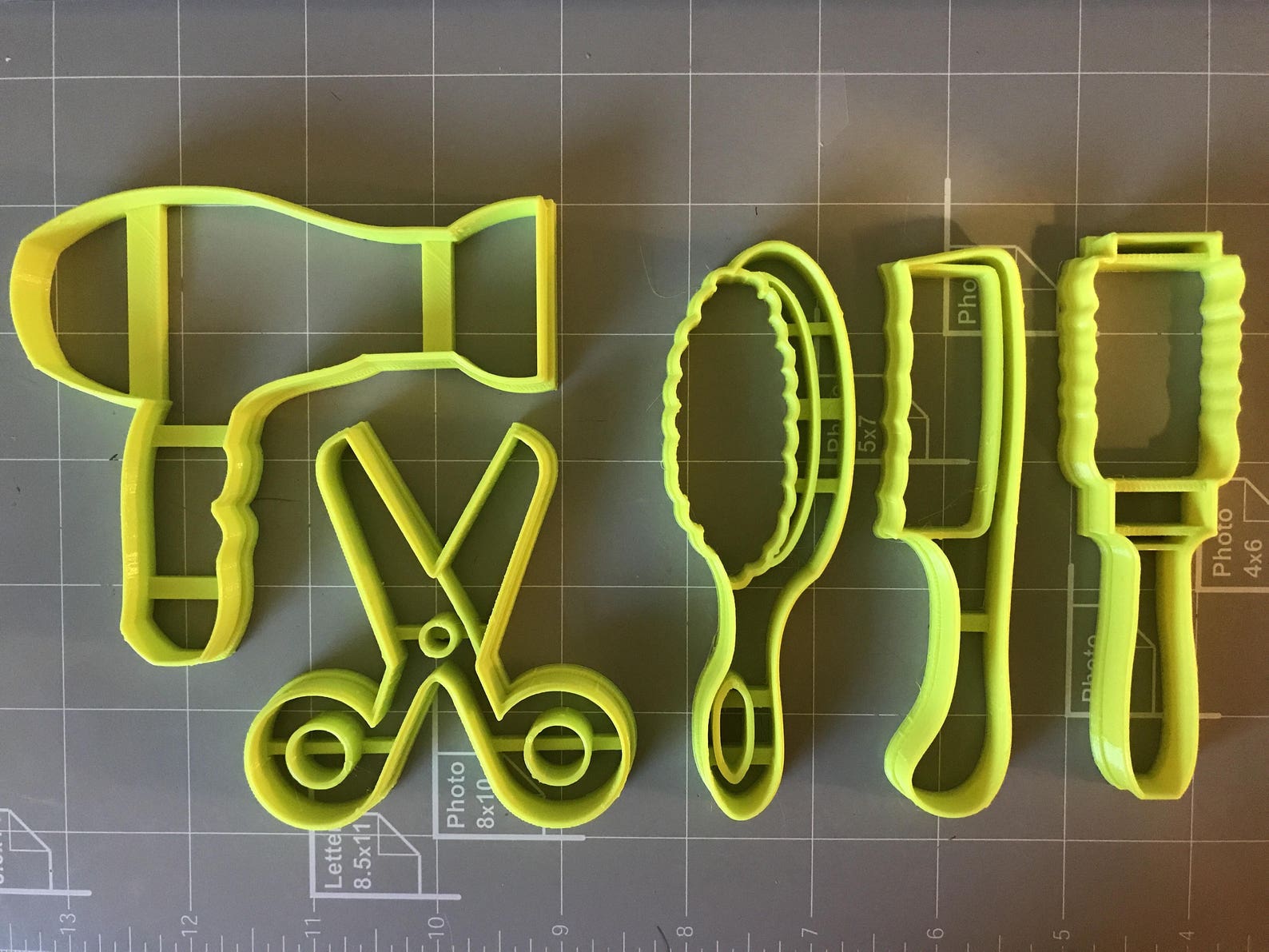 5 Piece Beauty Salon Hair Stylist Cookie Cutter Set Fast | Etsy