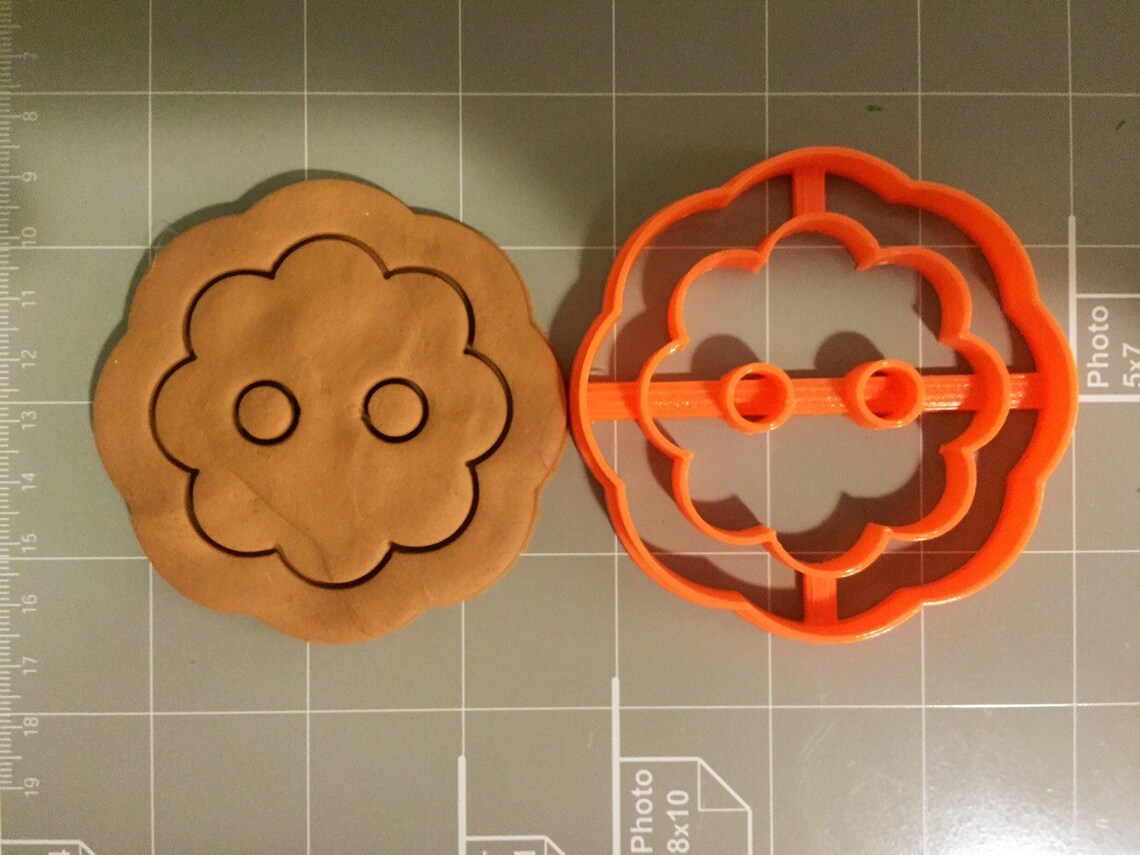 Button Cookie Cutter 2 Fast Shipping Sharp Edges | Etsy