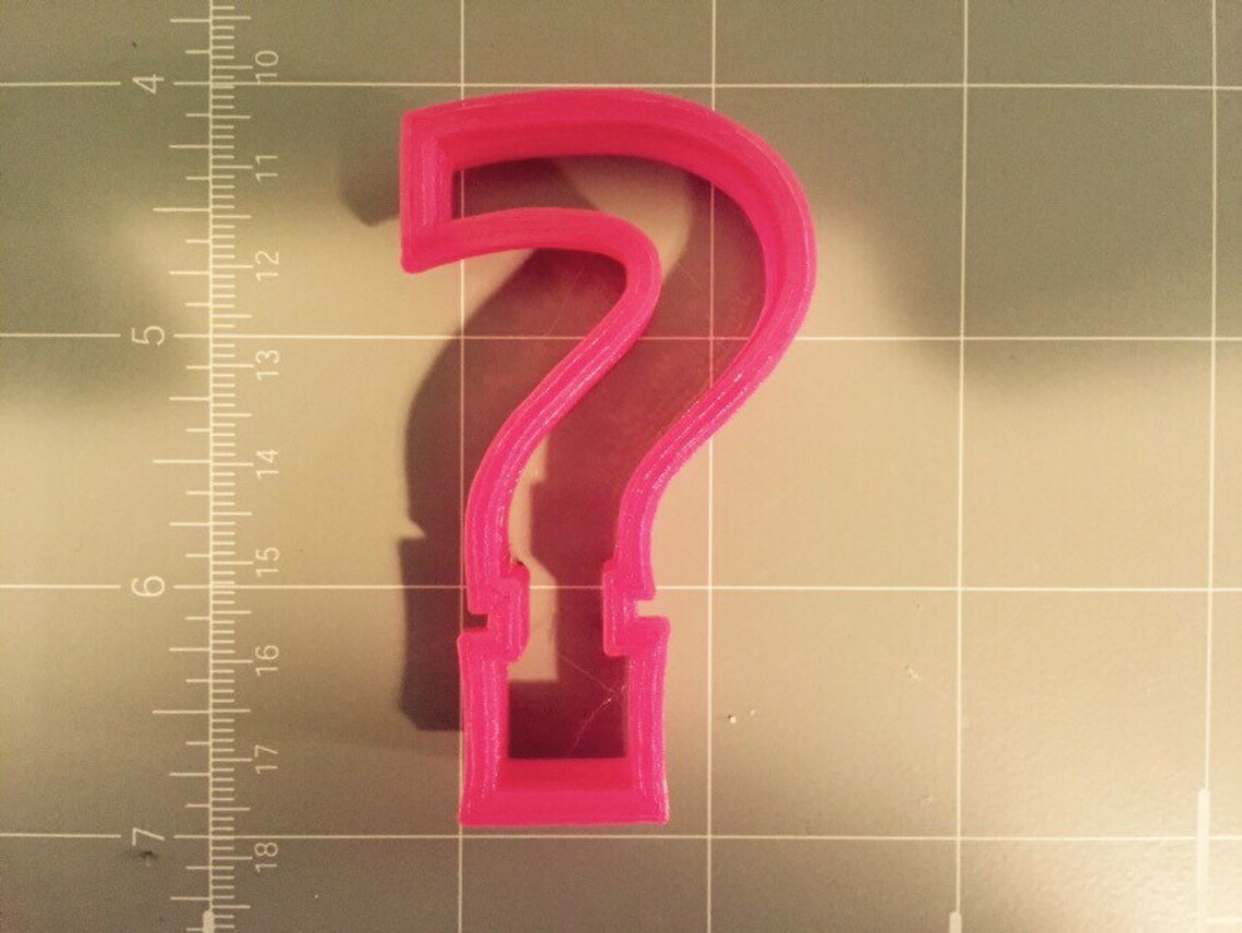 Question Mark Cookie Cutter Fast Shipping Sharp Edges | Etsy