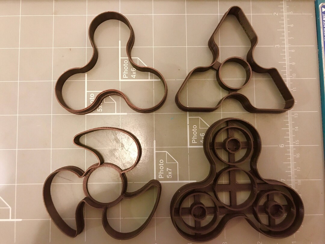 Fidget Spinner Cookie Cutter Set- Fast Shipping - Sharp Edges ...