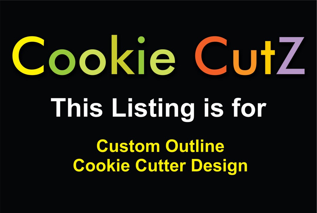 Custom Outline / or Simple Shape Cookie Cutter Design Based on Your ...