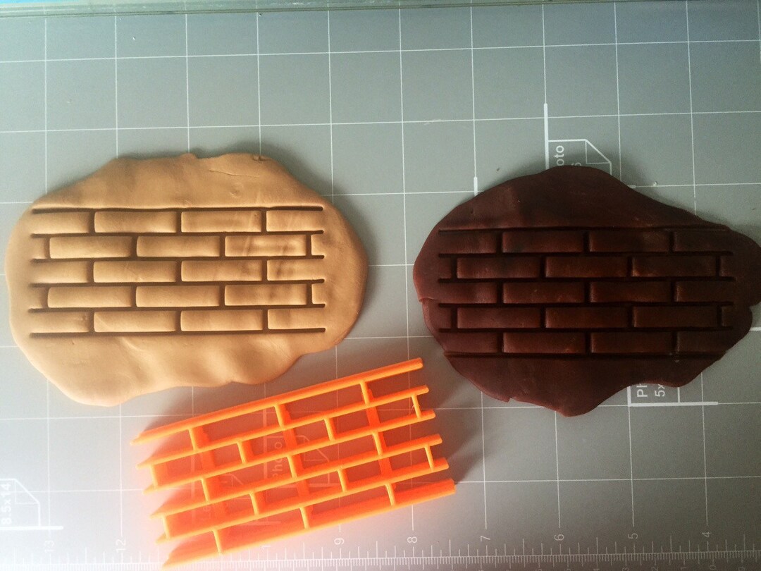 Brick Pattern Embosser , Stamp, Cookie Cutter Fast Shipping Sharp Edges ...