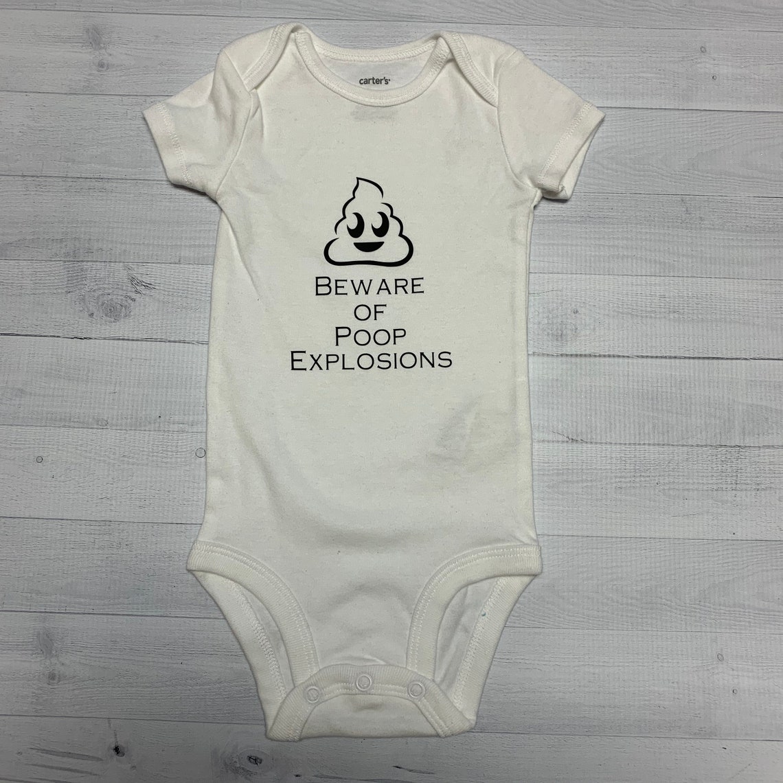 Beware of Poop Explosions Onsies Baby Bodysuit/poop - Etsy