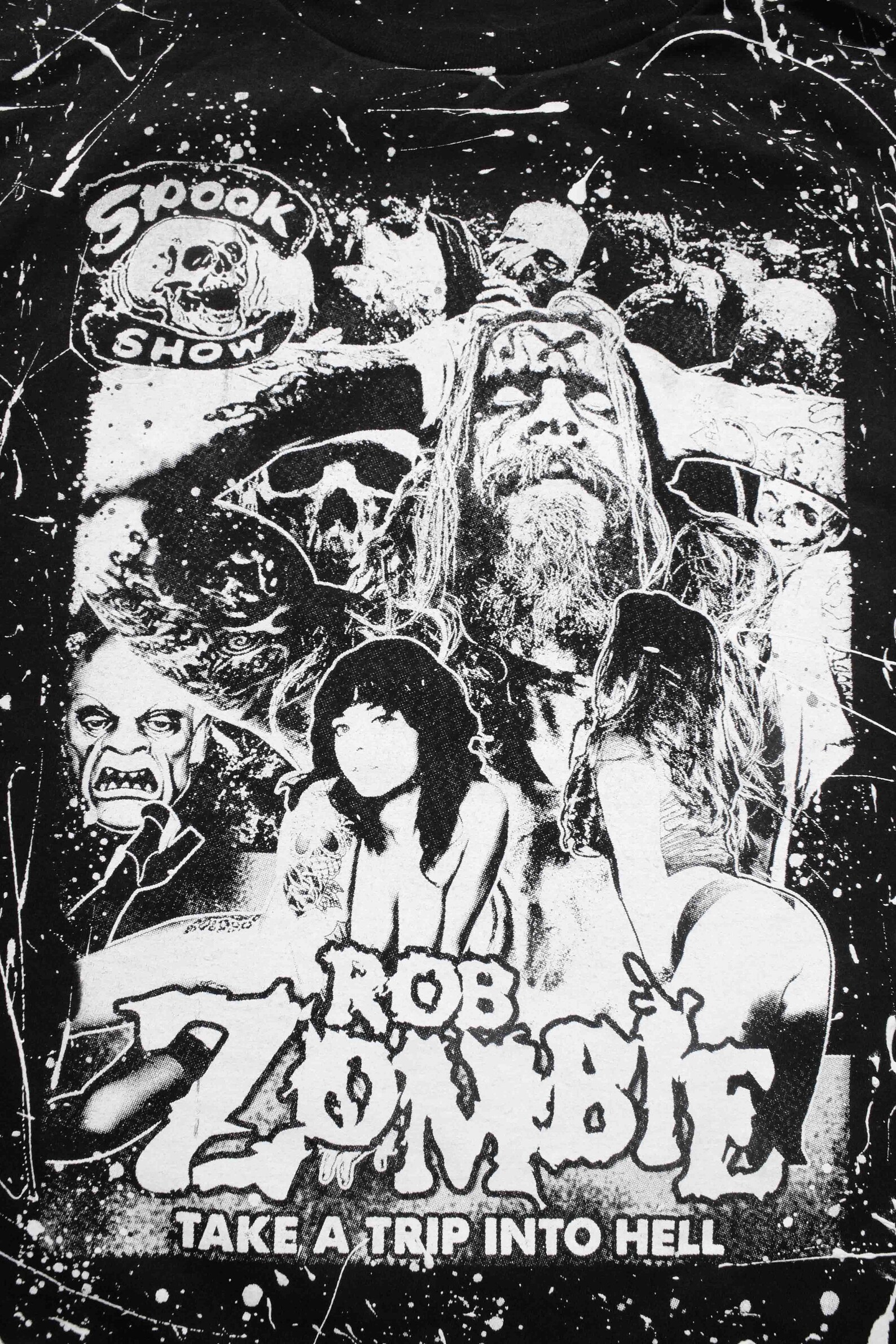 ROB ZOMBIE Sheri Moon Rabbit in Red Lounge Halloween All Over Hand Silk ...