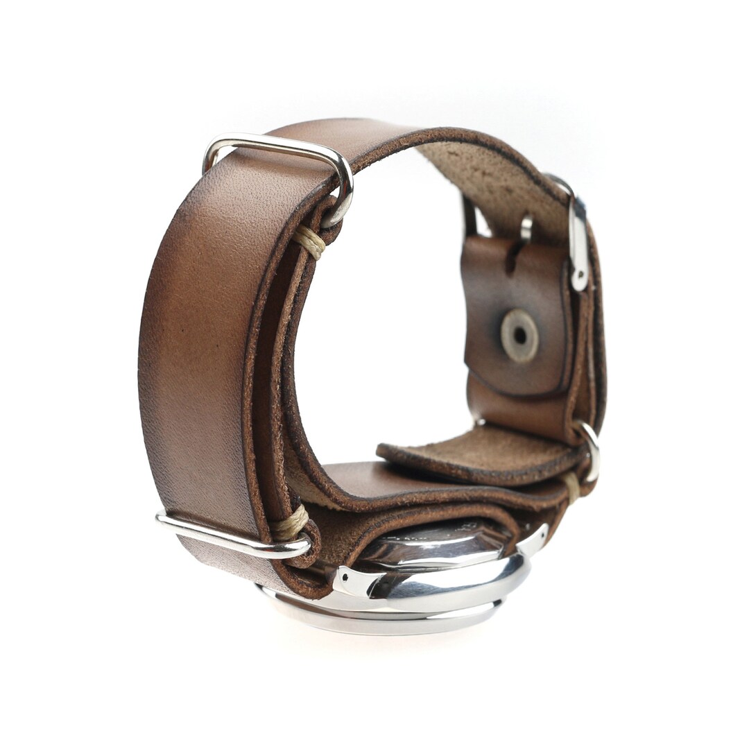 Distressed Leather Army Watch Strap, 20mm 22mm - Etsy