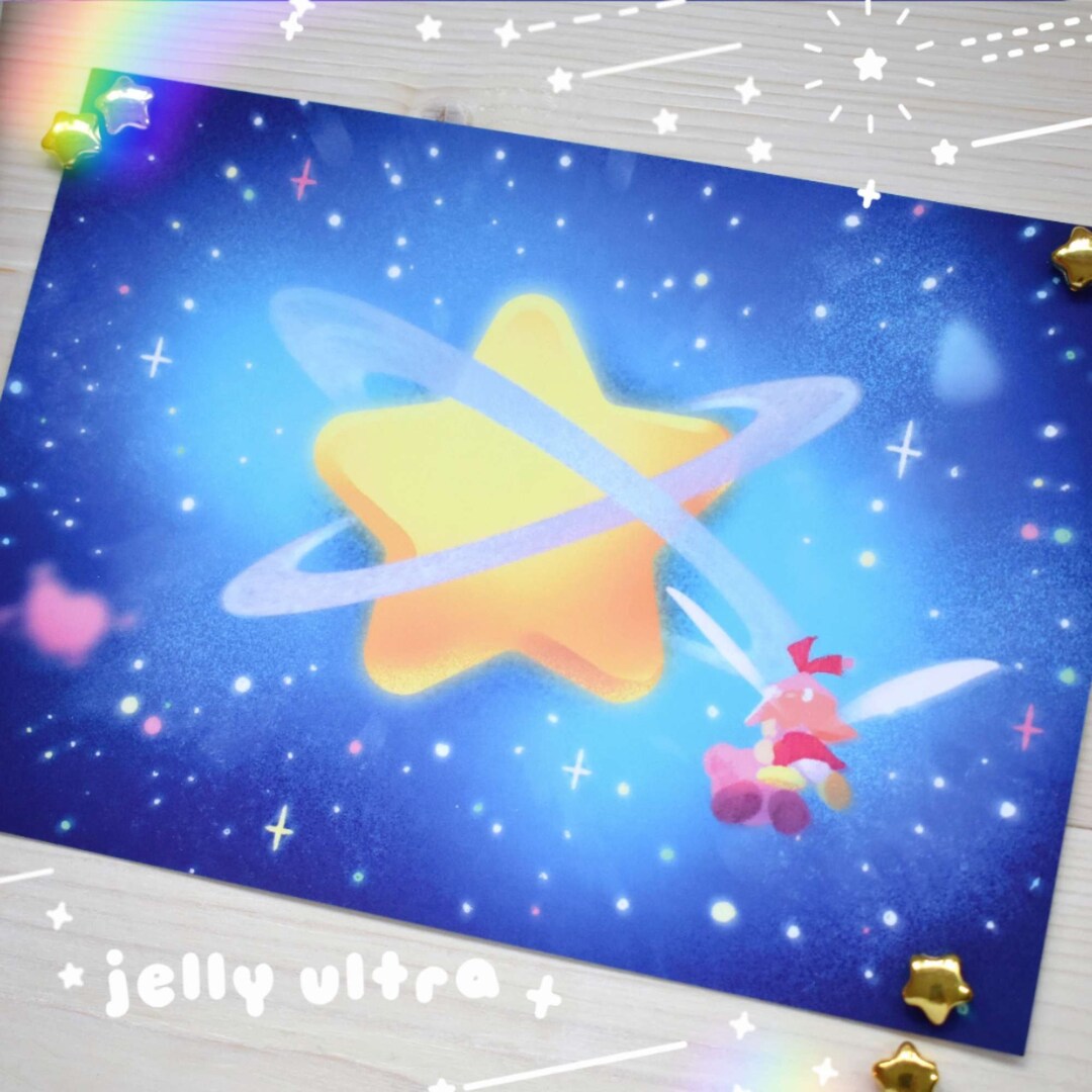 Traveling to Planet Pop Star - Small Print 5x7 | Video Game ...