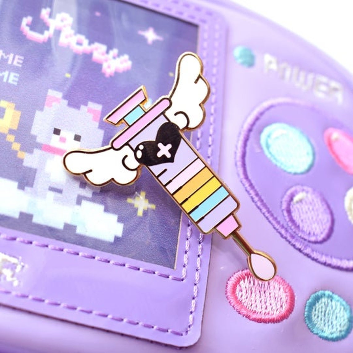 Sweet Syringe Enamel Pin L Rainbow Injection Magical Girl | Etsy