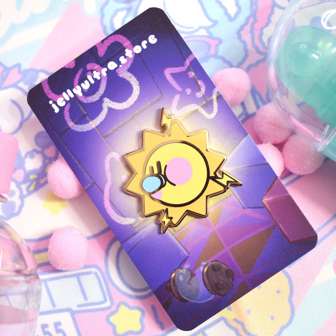 Watt Enamel Pin | Cute Electric Type Character Fan Inspired - Etsy