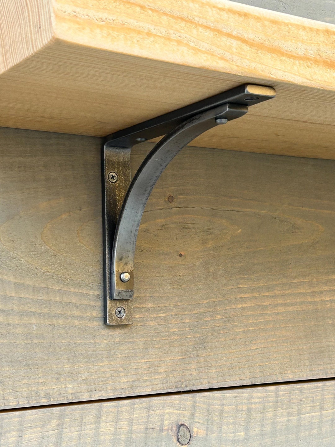 Wrought Iron Shelf Bracket or Corbel by Adirondack Blacksmith - Hand ...
