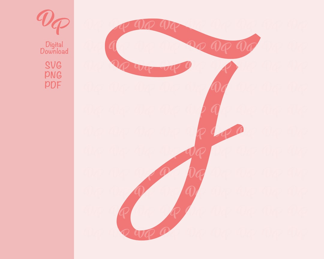 Letter J SVG DP353 Alphabet PNG Digital Download - Etsy