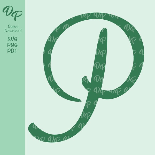 Letter P Svg - Etsy