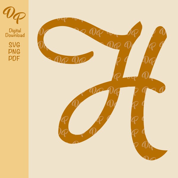 Letter H Monogram - Etsy