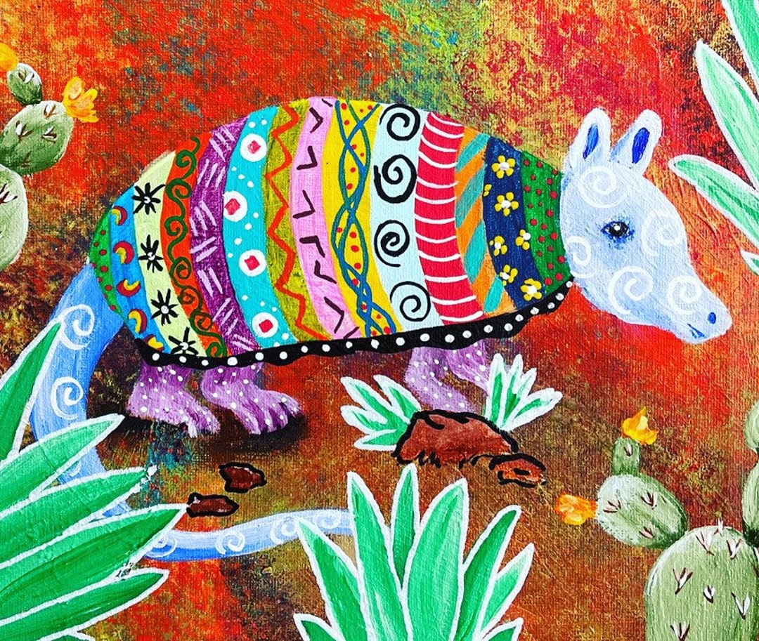 Armadillo Painting, Armadillo Art, Whimsical Art, Which Musical ...