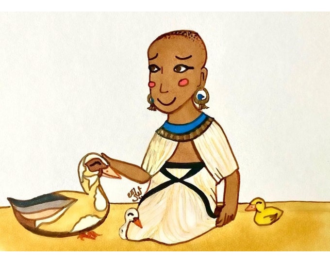 Duck Boy - Tutankhamun Egyptian History Art Print (signed!) | King Tut ...