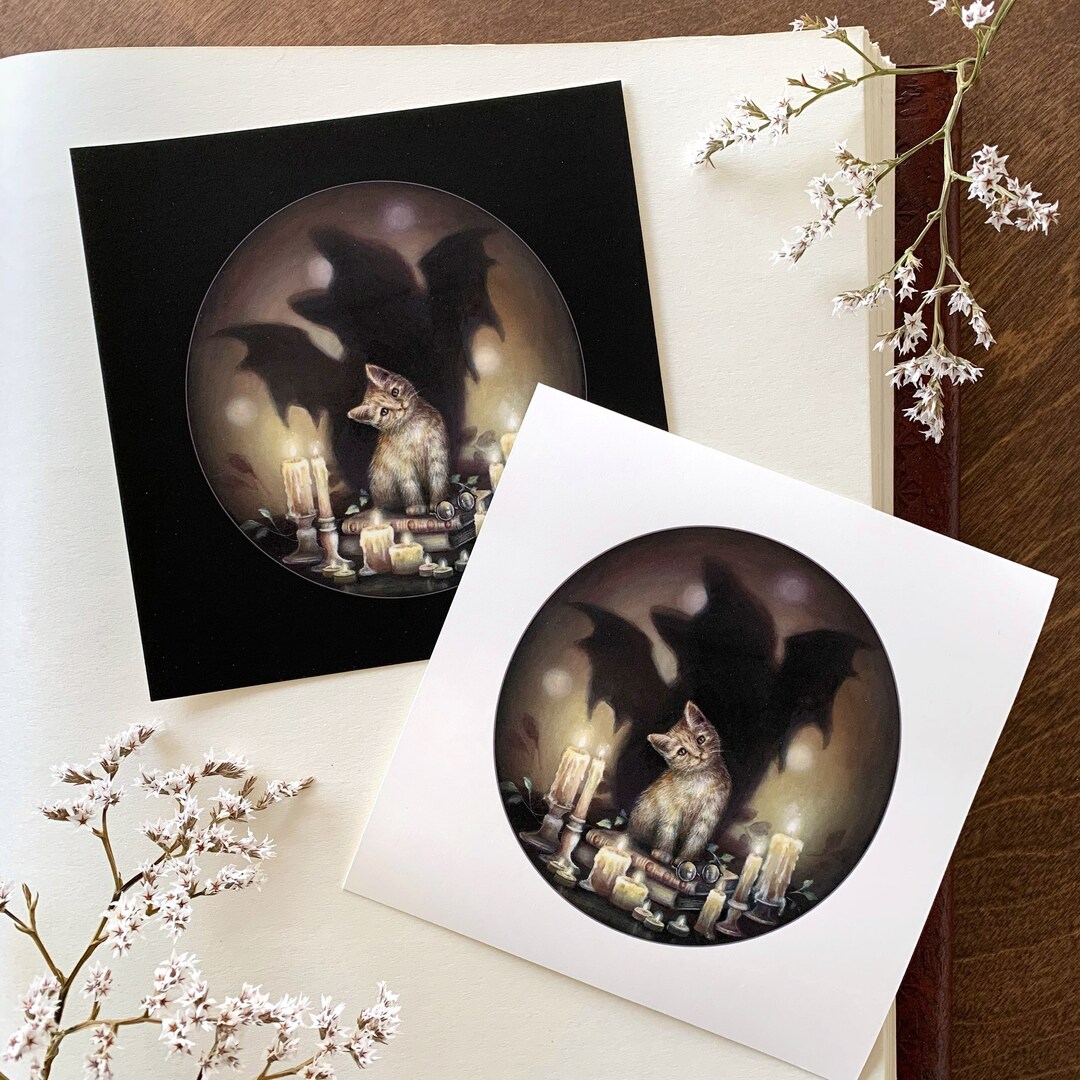 If I Were a Batcat | 6x6 Fine Art Print - Etsy