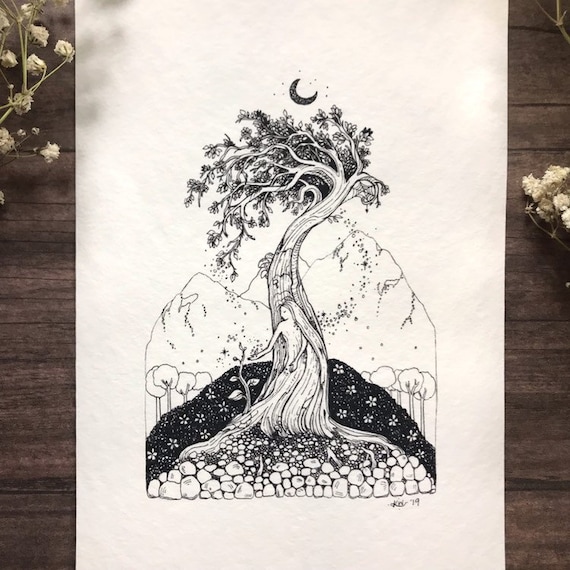 Tree Nymph 5x7 Fine Art Print - Etsy