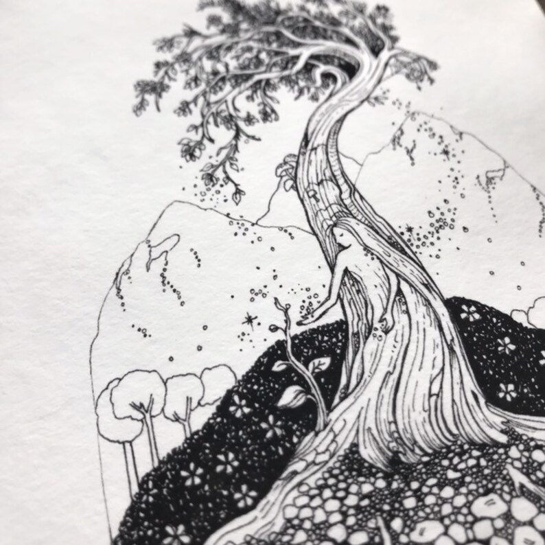 Tree Nymph 5x7 Fine Art Print - Etsy