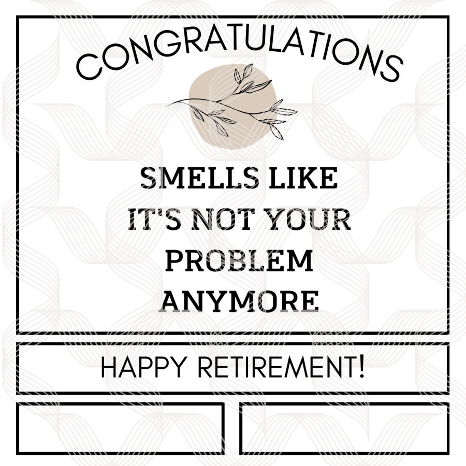 Congratulations - Retirement - Candle Label - Etsy