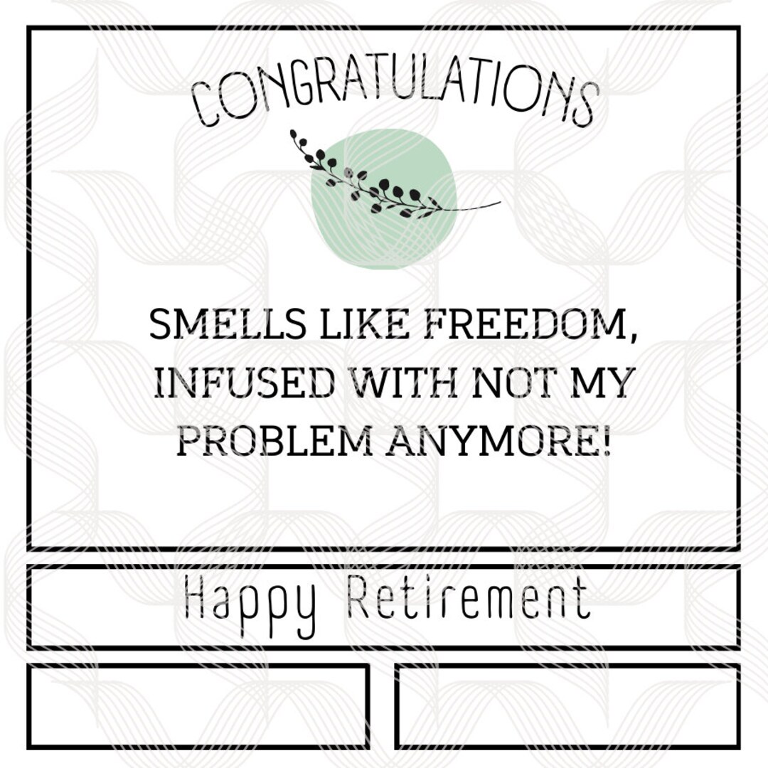 Retirement - Congratulations - Candle Sticker - PNG - Etsy