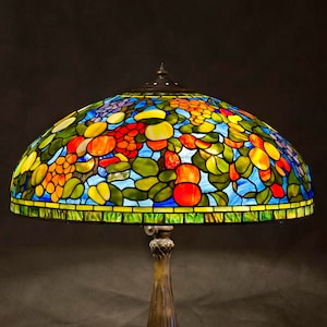 Fruit Lamp, Stained Glass Lamp, Fruit Arrangement, Home Decor, Home ...