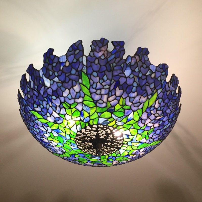 Stained Glass Ceiling Light - Etsy