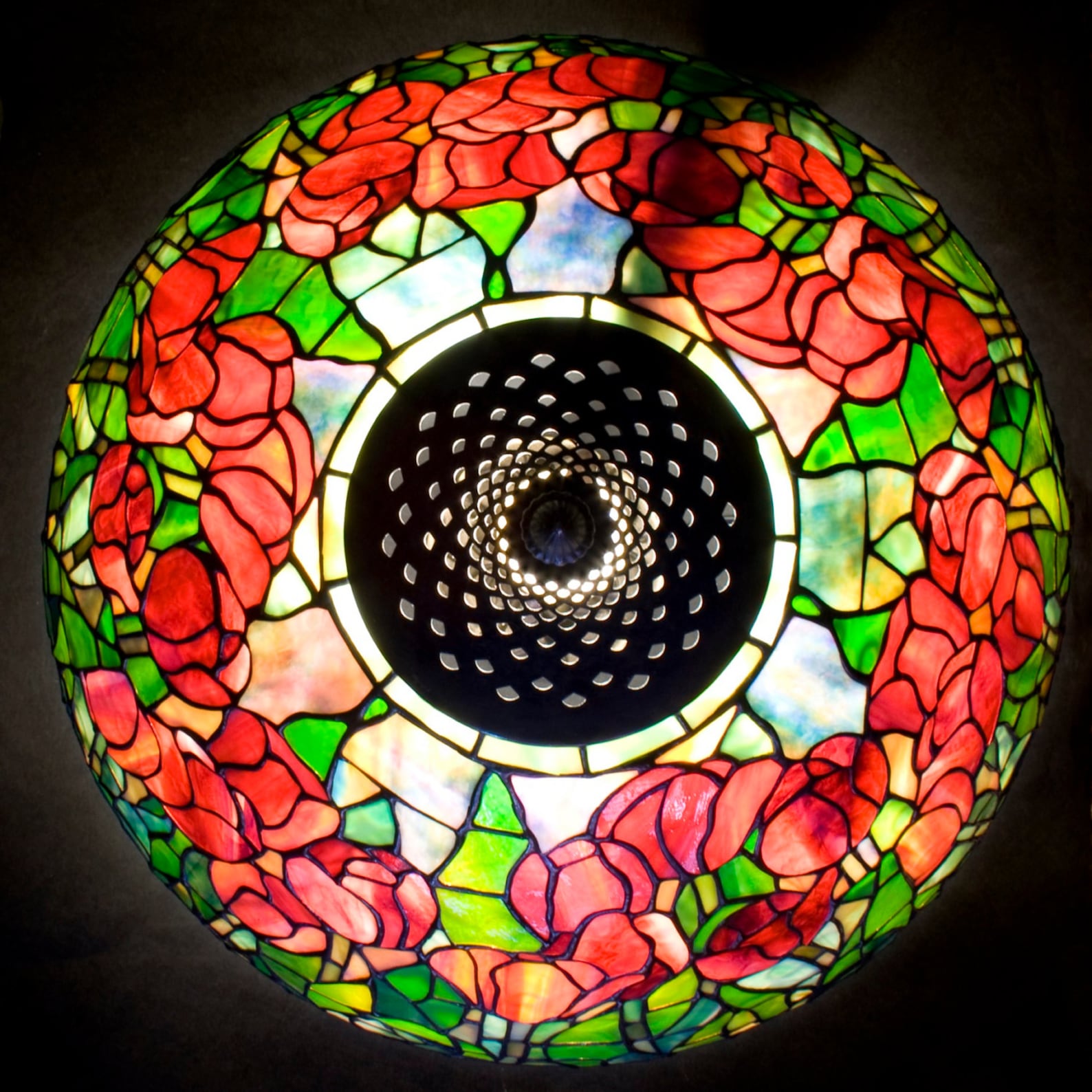 Table Lamp Home Decor Decorative Lights Tulip Lamp Stained - Etsy