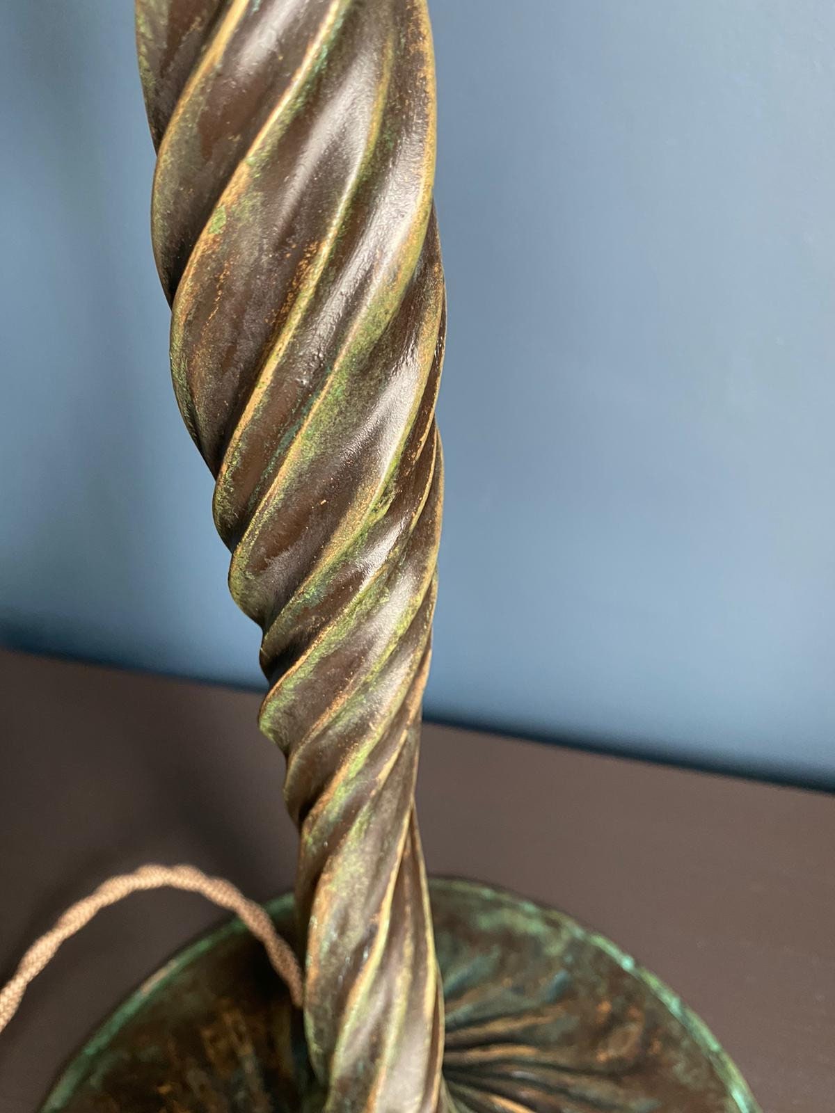 24,5 hight, Twisted Vine Base, Odyssey lamp base, vintage lamp, Brass ...