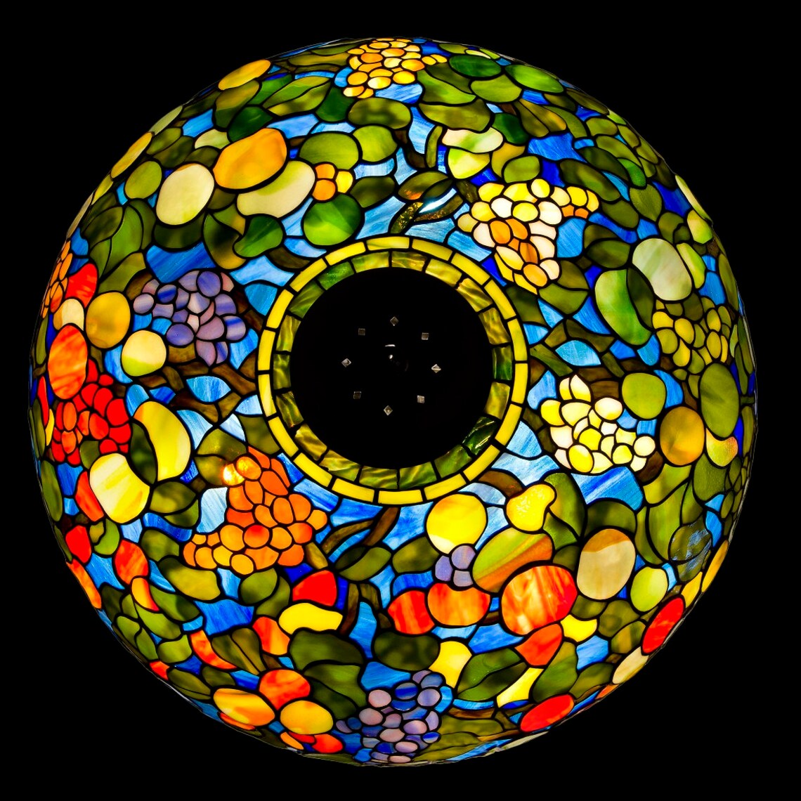 Fruit Lamp Stained Glass Lamp Fruit Arrangement Home Decor - Etsy