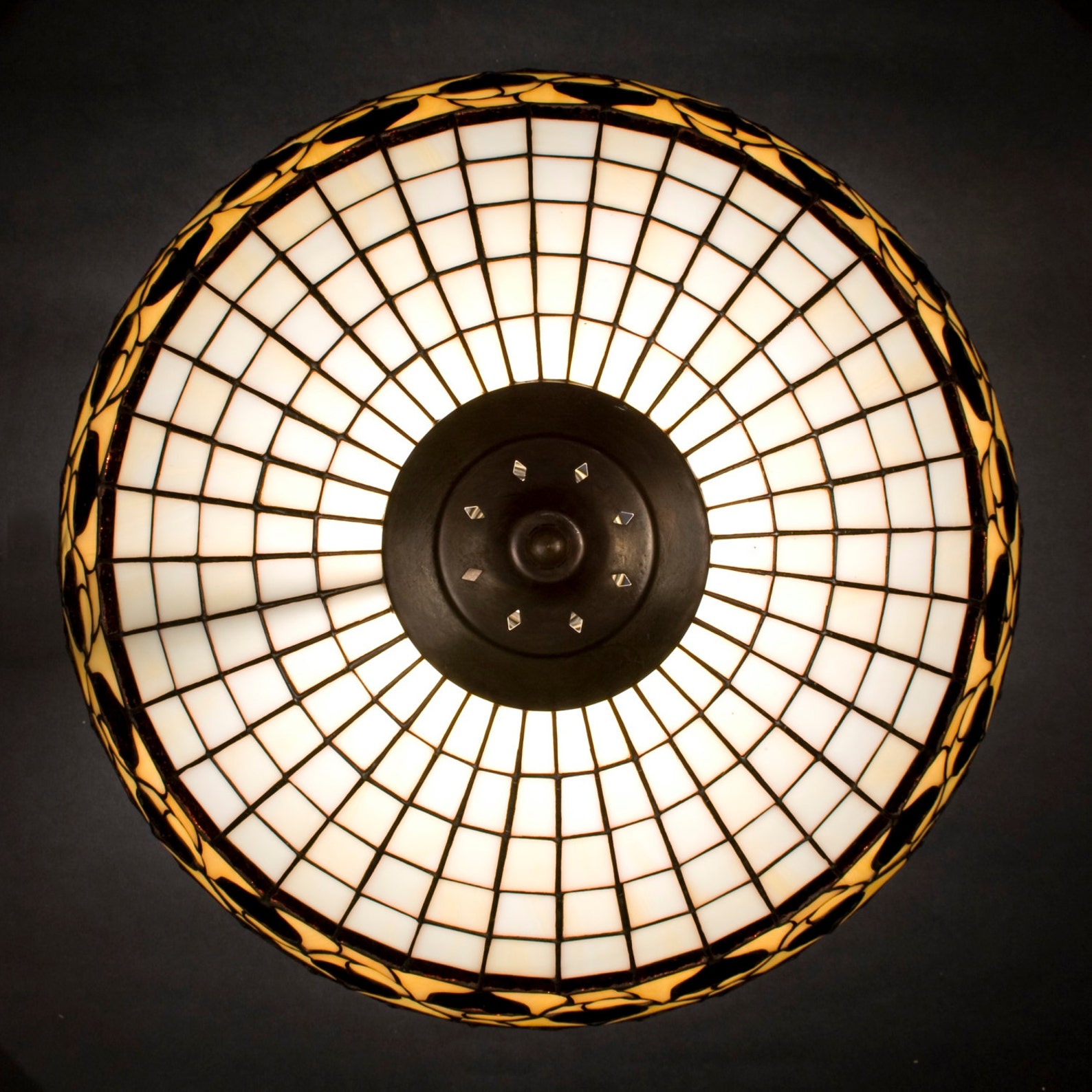 Stained Glass Lamp Acorn Table Lamps Desk Lamp Library | Etsy