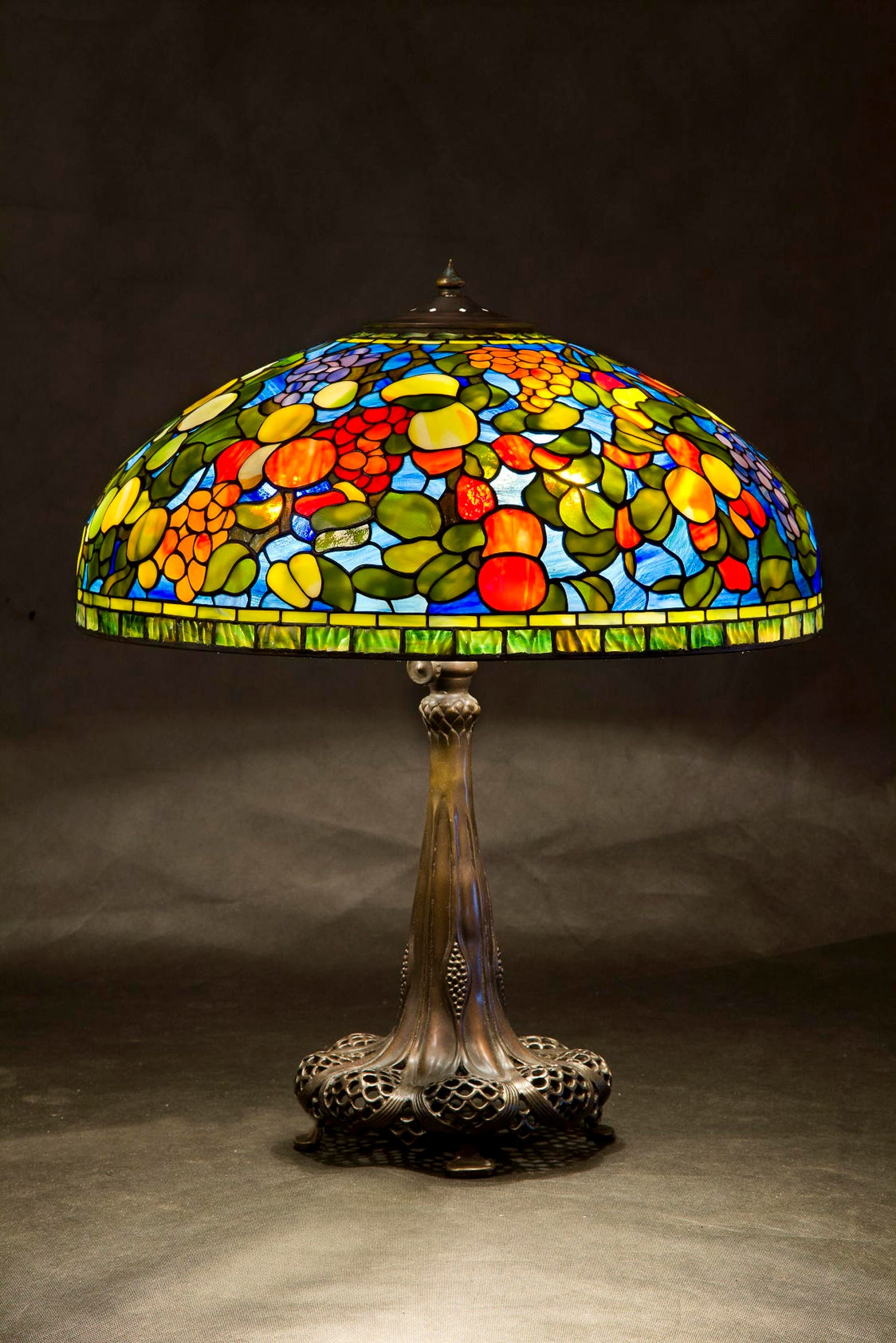 Fruit Lamp Stained Glass Lamp Fruit Arrangement Home Decor - Etsy