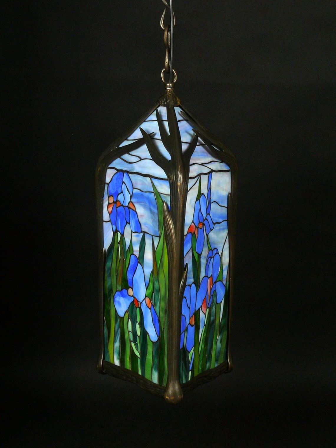 Stained Glass Lantern Lamp Lantern Lamp Lantern Light - Etsy
