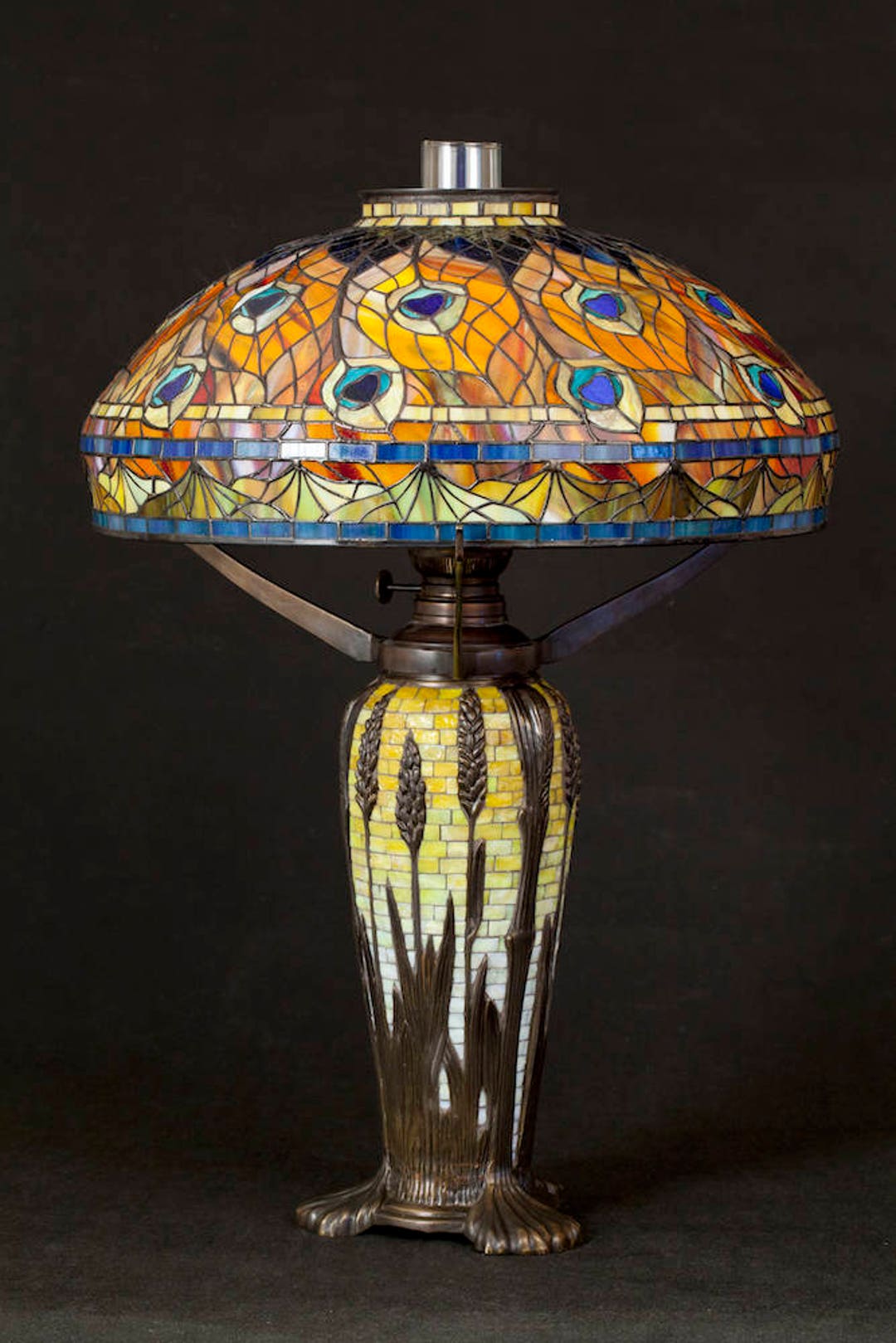 Peacock Mosaic Lamp, Stained Glass Lamp, Tiffany Lamp, Oil Lamps ...