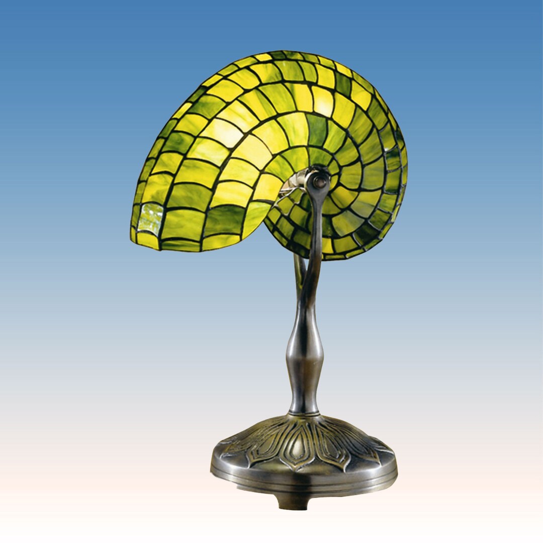 Snail Figurine, Stained Glass, Shell Lamp, Lamp Shade, Shell Decor ...