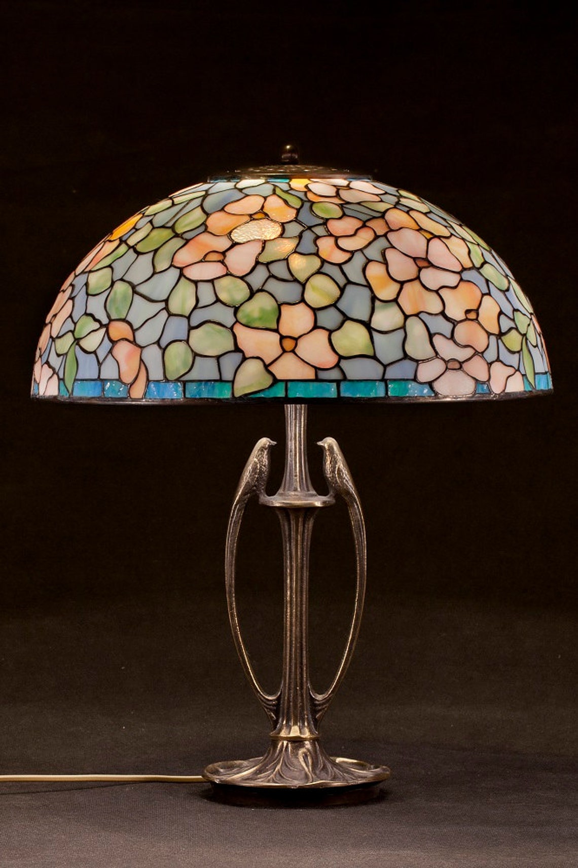 Stained Glass Lamp, Reading Lamp, Home Decor, Bespoke Glass, Table Lamp ...