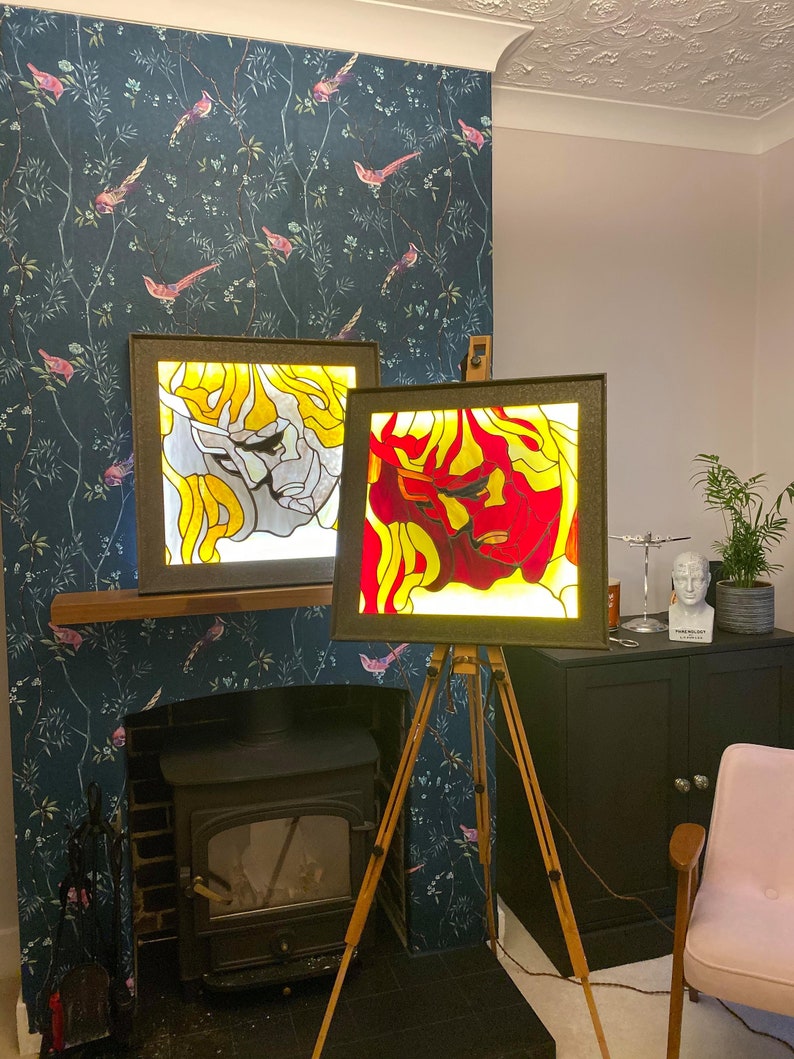 Apollo Project Contemporary Art Fine Art Modern Stained - Etsy