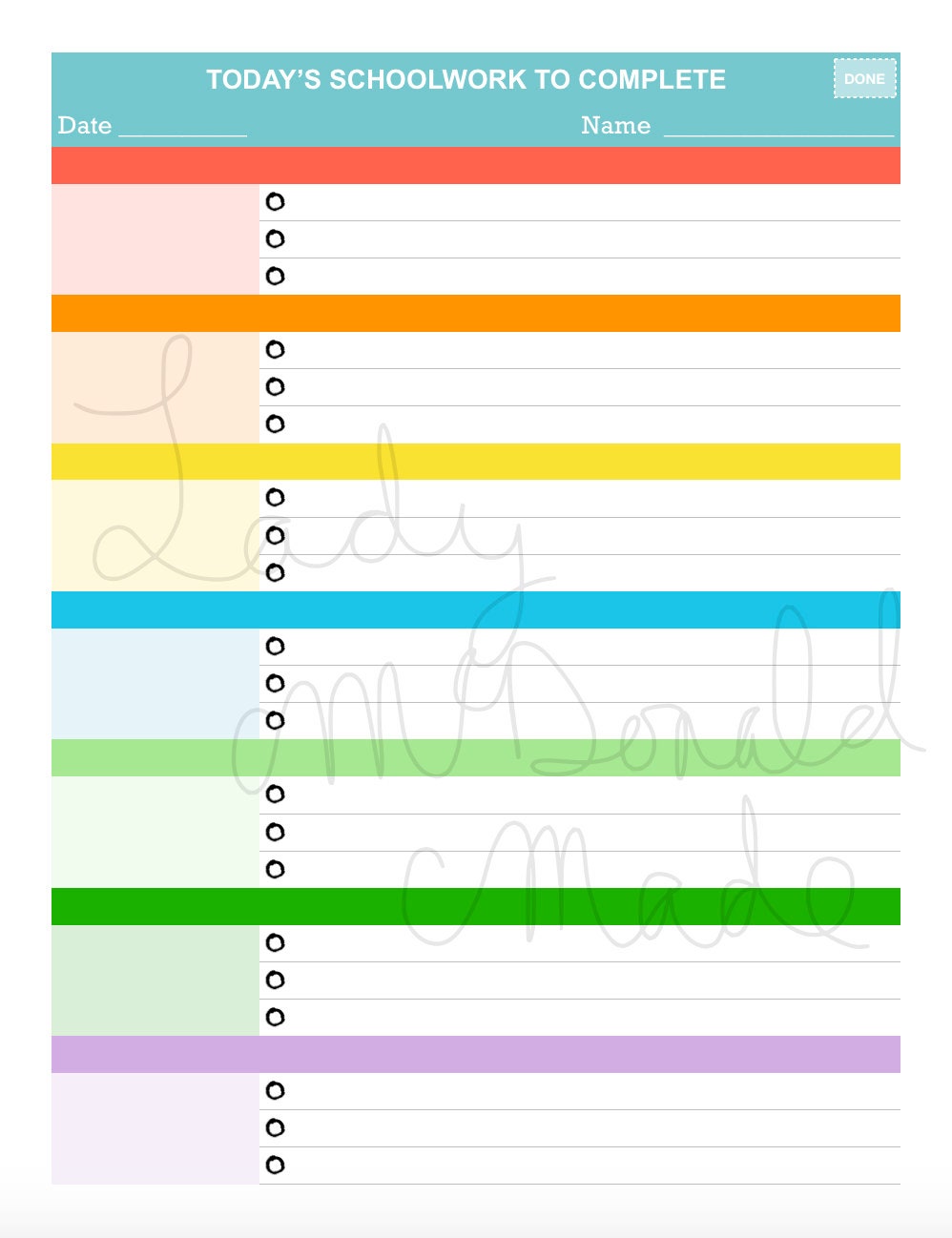 Student Daily Planner - Etsy