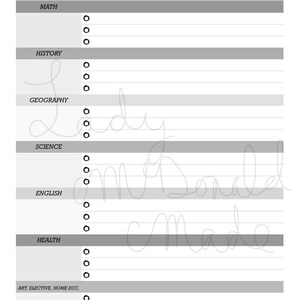 Student Daily Planner - Etsy