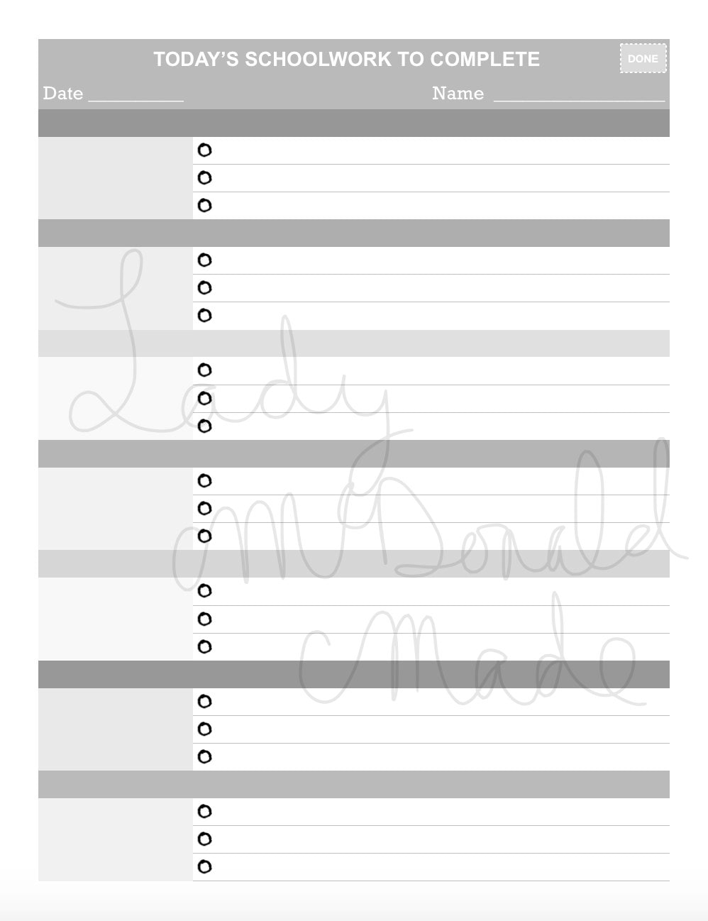 Student Daily Planner - Etsy