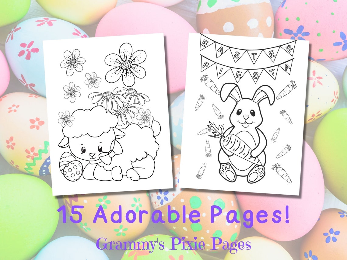 Easter Coloring Pages, Printable Coloring Pages, Easter Holiday ...
