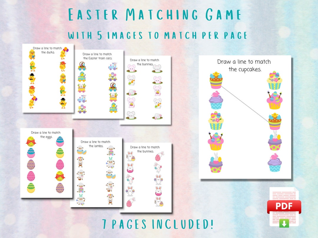 Easter Matching Activity for Toddlers and Preschool, Homeschool Toddler ...