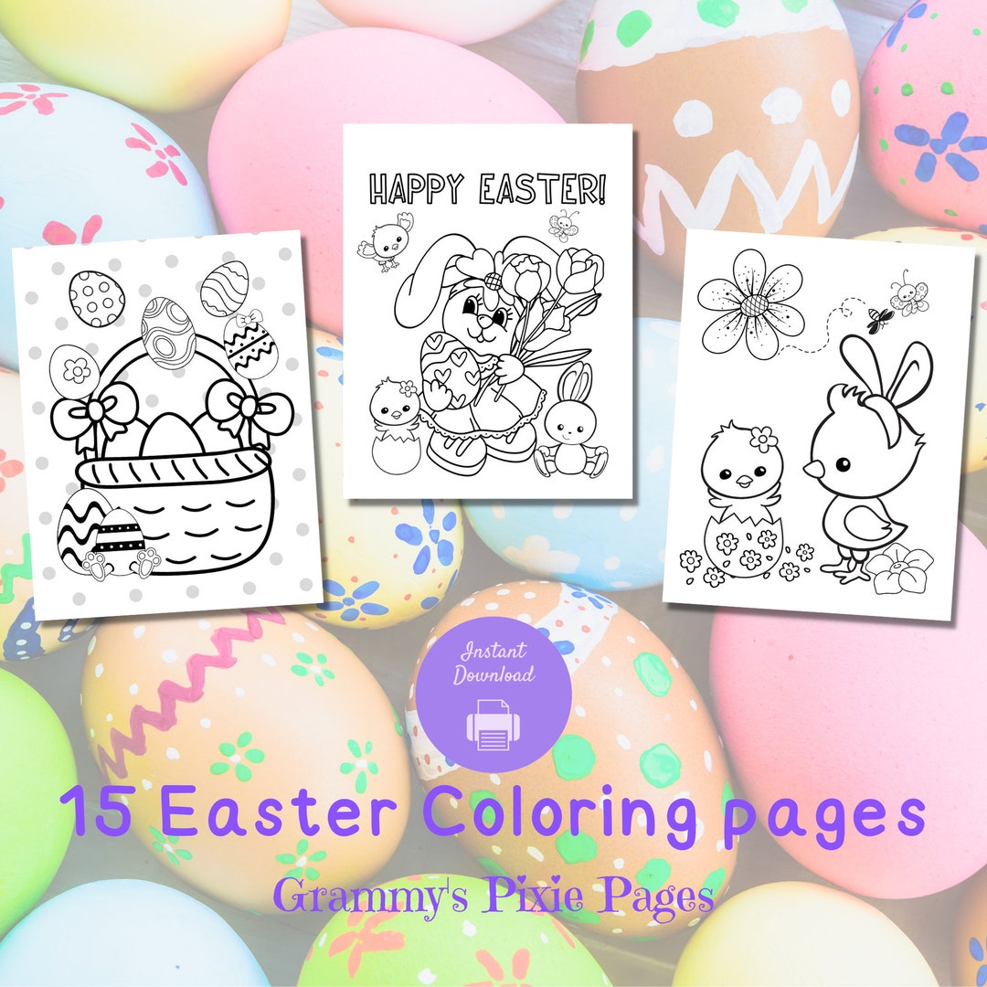Easter Coloring Pages, Printable Coloring Pages, Easter Holiday ...
