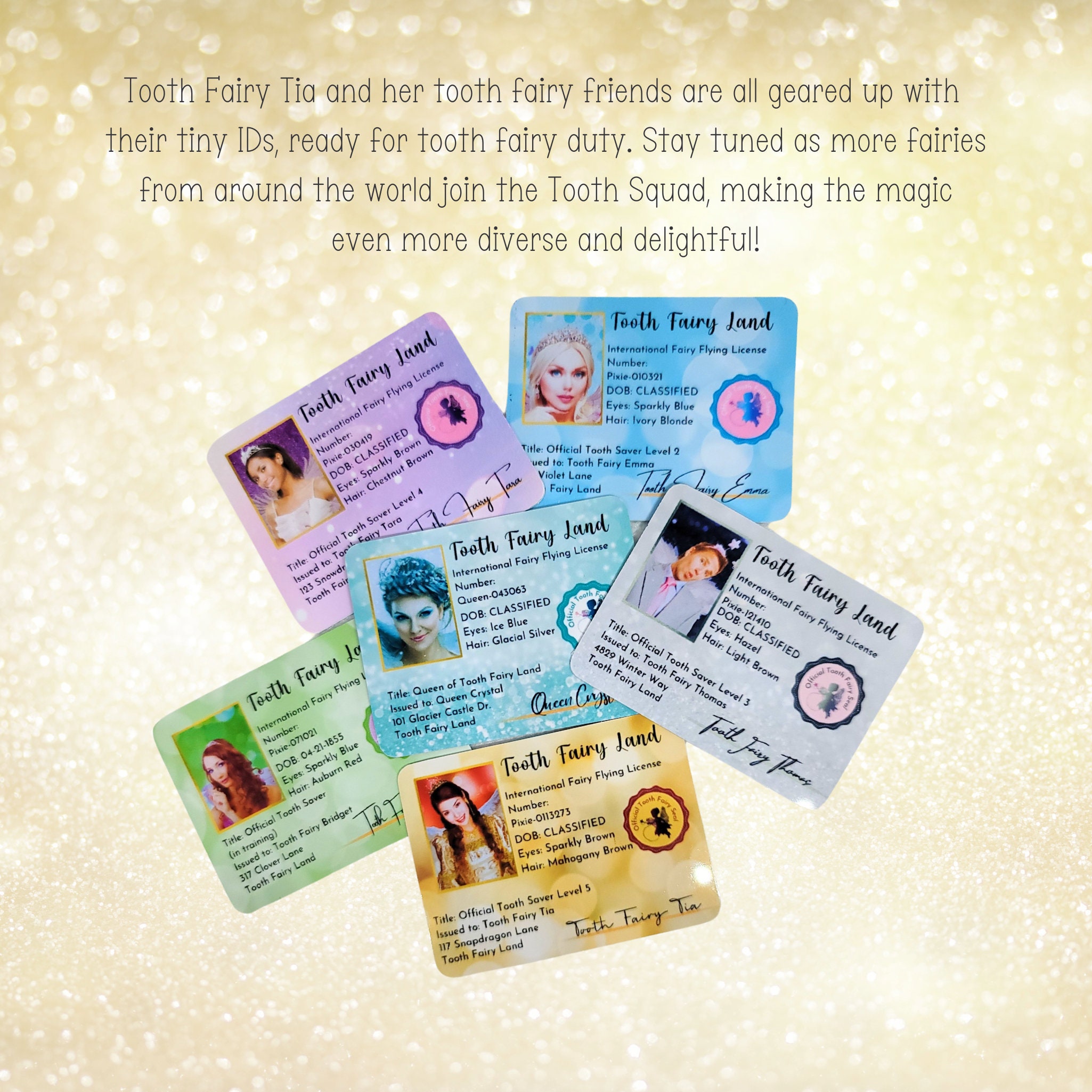 Miniature Tooth Fairy ID Card, Tiny Tooth Fairy License, Fairy Decor ...