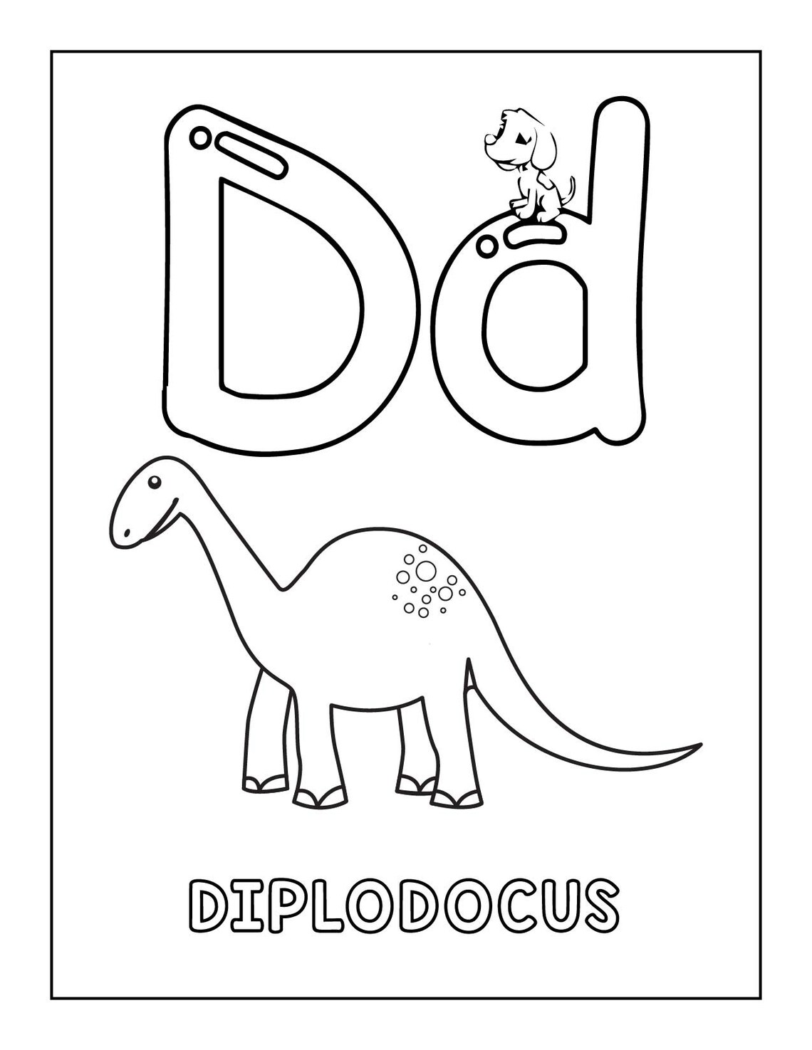 Dinosaur Alphabet Coloring Pages26 Printable Coloring Pages - Etsy