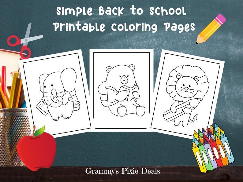 Animal Back to School Coloring Pages-20 Printable Animal Coloring Pages ...