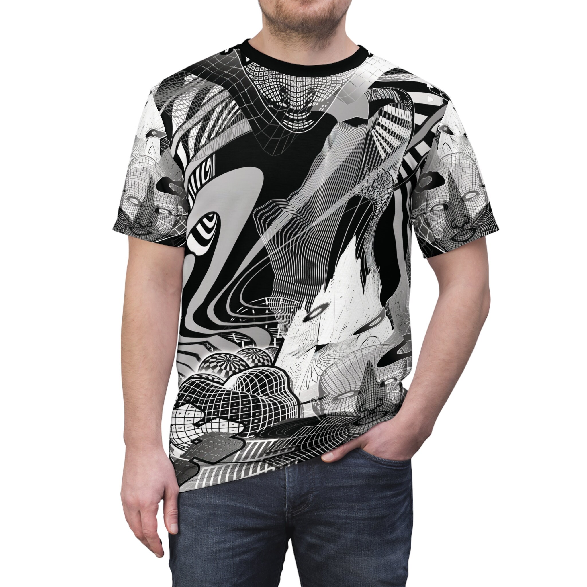 Glitchcore Explosion Cyberpunk Shirt for Digital Nomads Futuristic ...