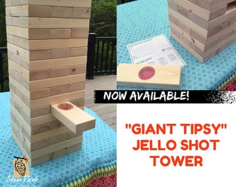 Giant Double Tipsy Jello Shot Tower - Etsy