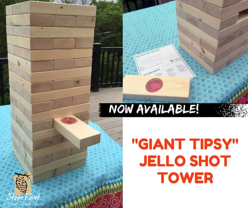 Giant Tipsy Jello Shot Tower - Etsy