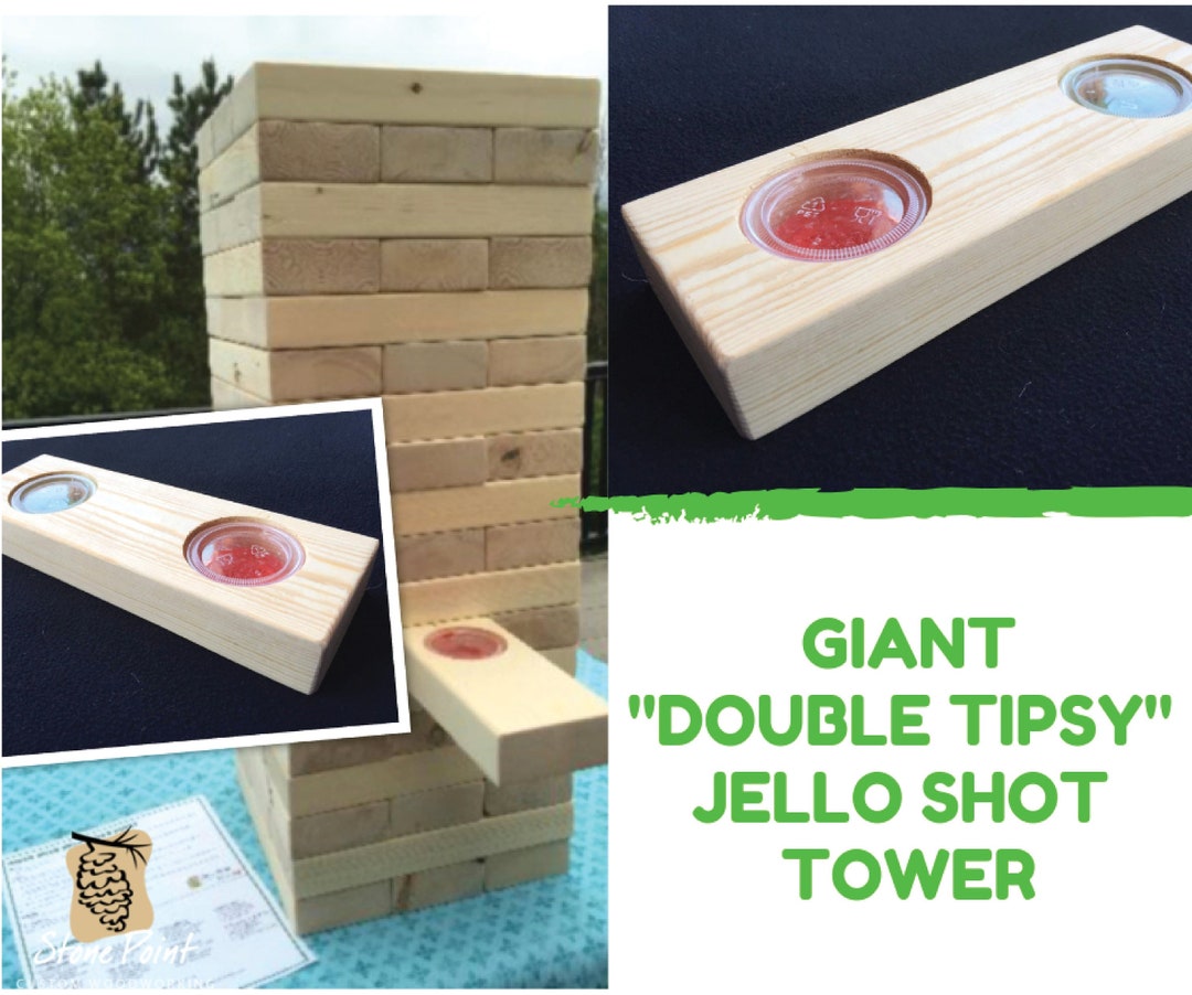 Giant Double Tipsy Jello Shot Tower - Etsy