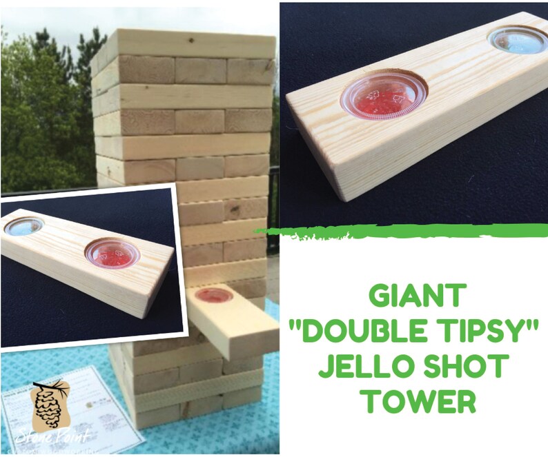 Giant Double Tipsy Jello Shot Tower - Etsy