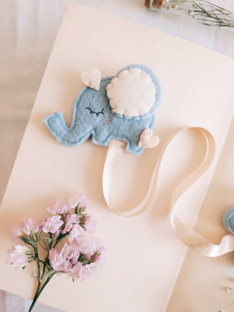 Elephant Clip Planner Accessories Felt Paper Clip - Etsy